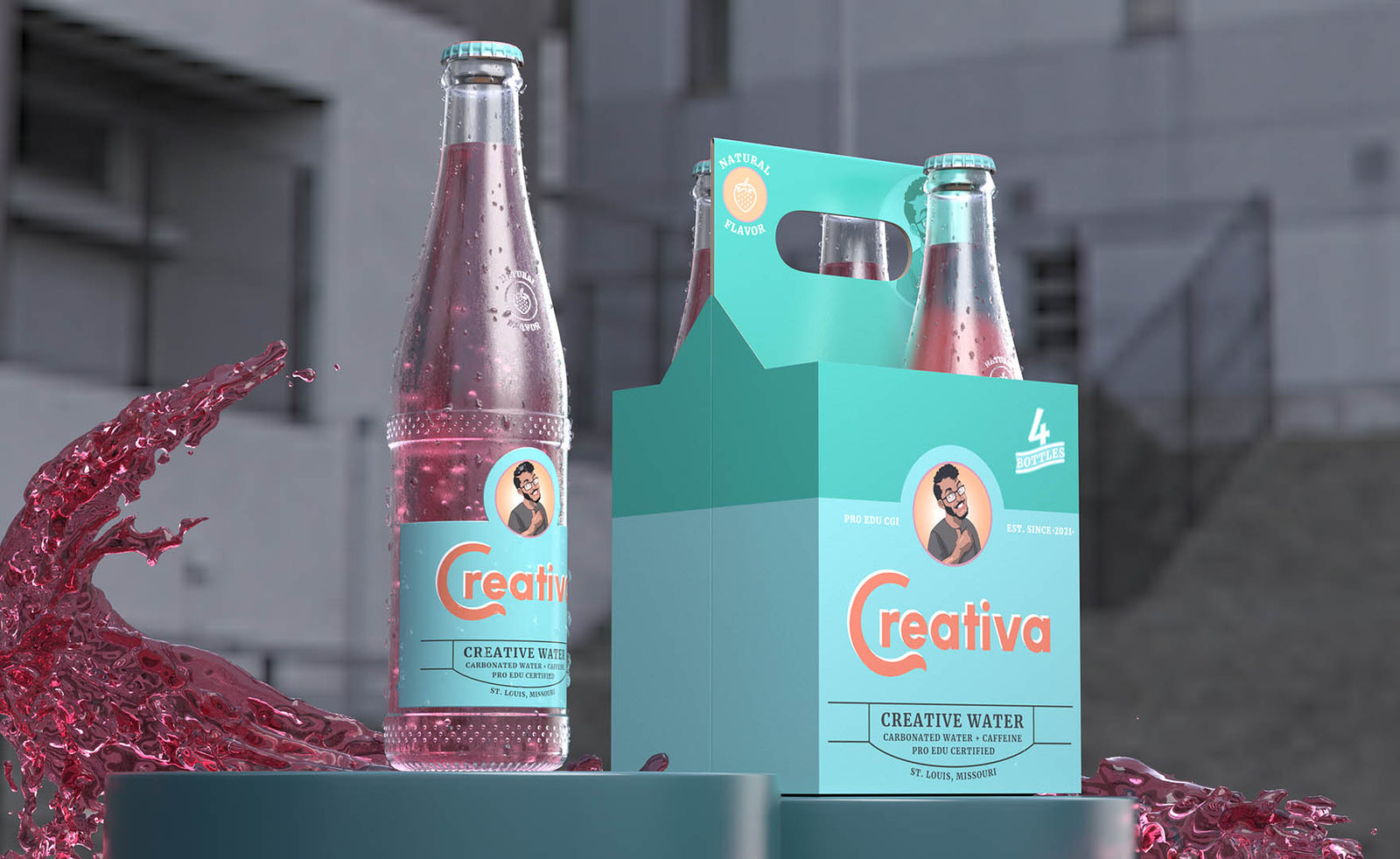 Commercial CGI Beverage Workflow In C4D & Photoshop - PRO EDU