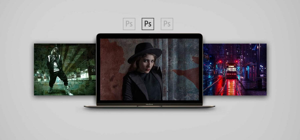 GRUNGE Photoshop Overlays and Digital Backdrops RAW + JPEG - PRO EDU