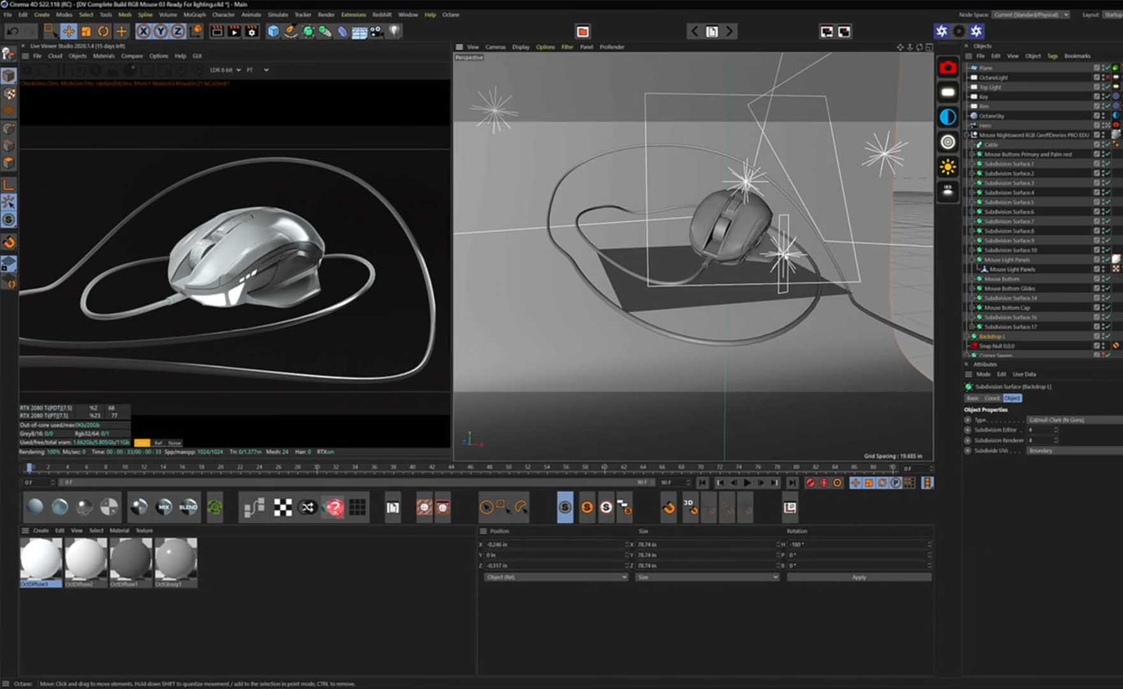 CGI Computer Mouse Rendering Tutorial in Cinema 4D - PRO EDU