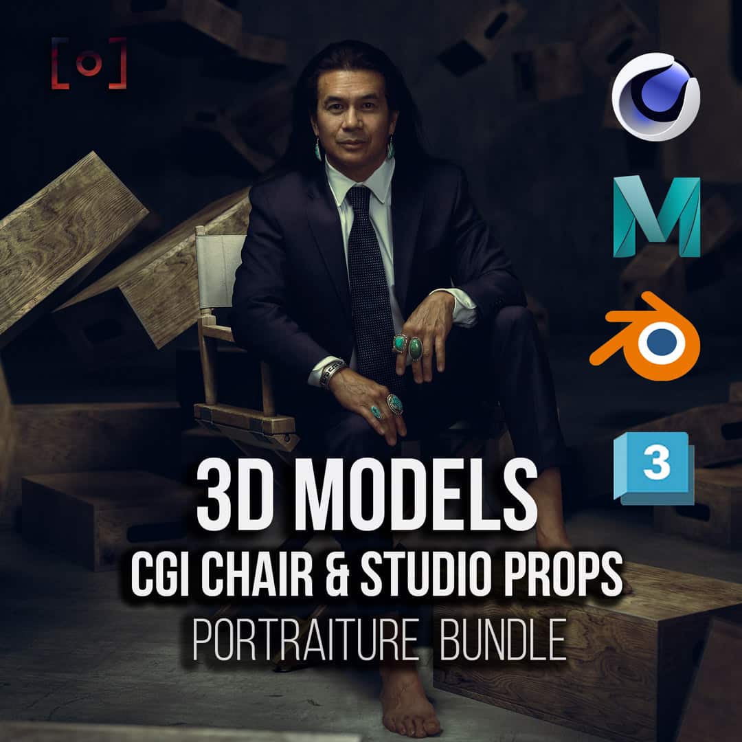 CGI Portrait 3D Models & Assets | Eames & Barcelona Chair Collection