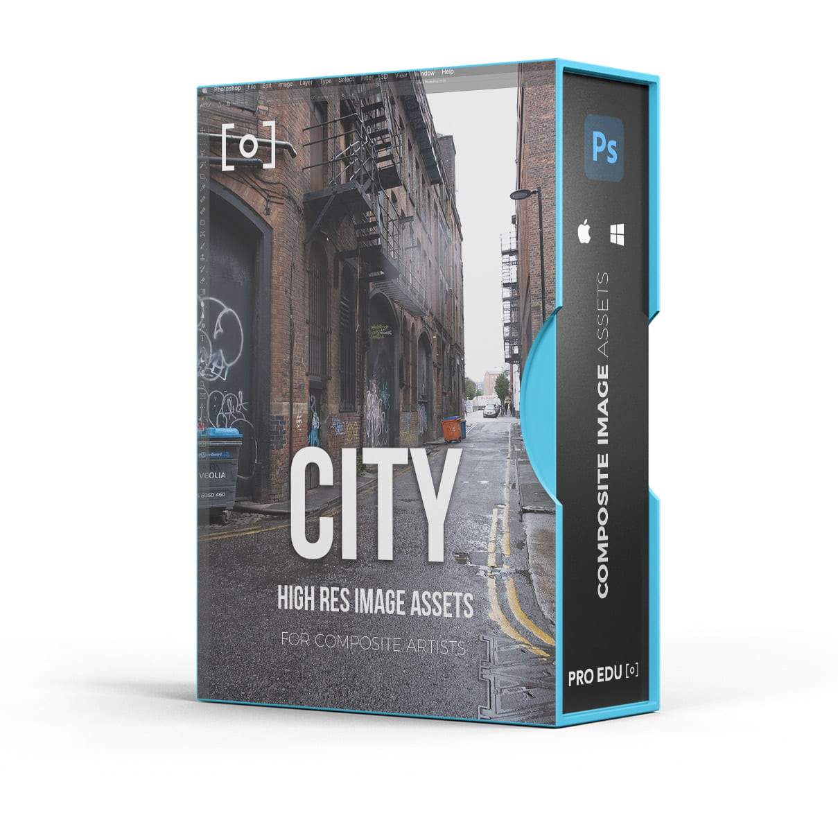 Composite Stock Asset - Urban City Photoshop Assets Stock - PRO EDU