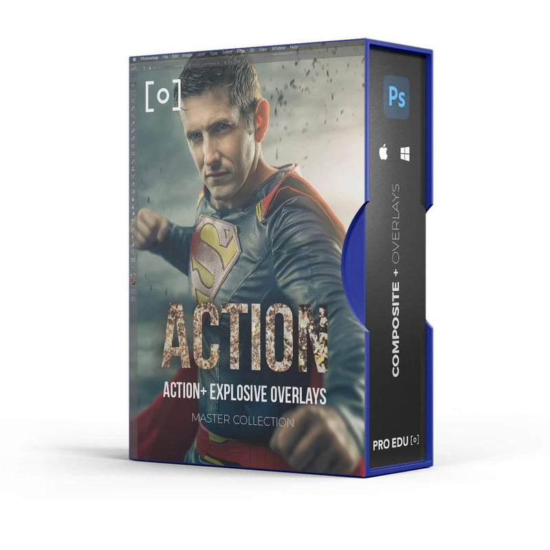 Photoshop Overlays For Photographers | Super Hero Edition PRO EDU