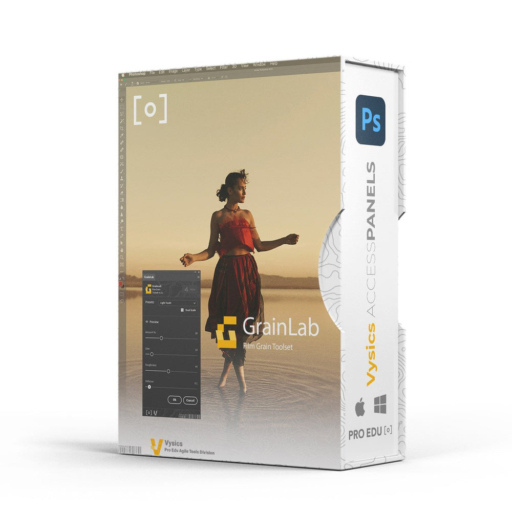 GrainLab Photoshop Plugin - Film Grain Toolset Software - PRO EDU