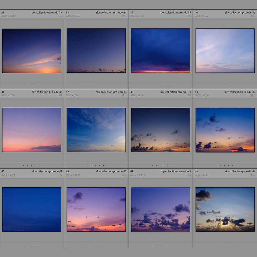 Medium Format 8K RAW Sky Replacement Stock Library – PRO EDU